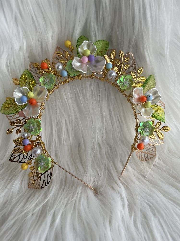 Layla headband in gold handmade hair accessories wedding guest birthday hair accessory Shop In Ireland